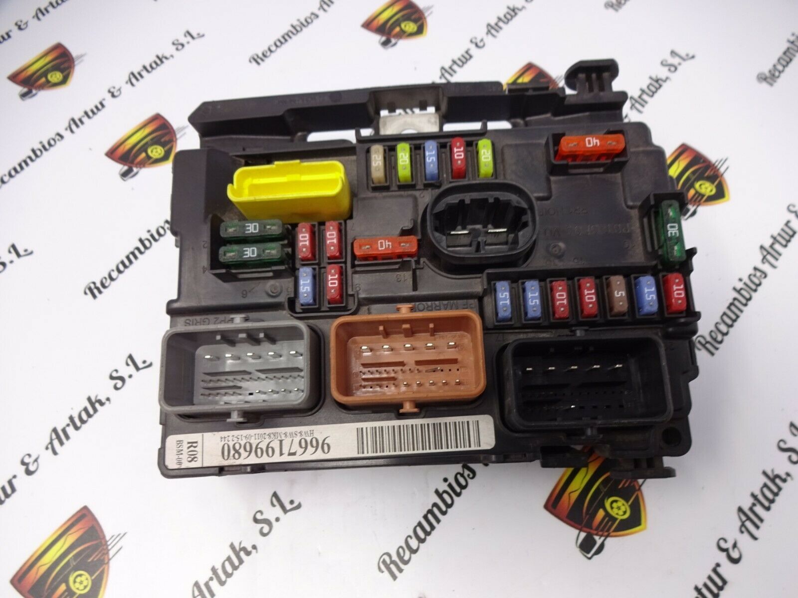 BCM Caja de fusibles Citroen Peugeot R08 BSM-00 9667199680