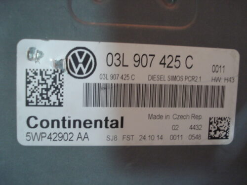 Centralita del motor Volkswagen Caddy 03L907425C 5WP42902AA Continental
