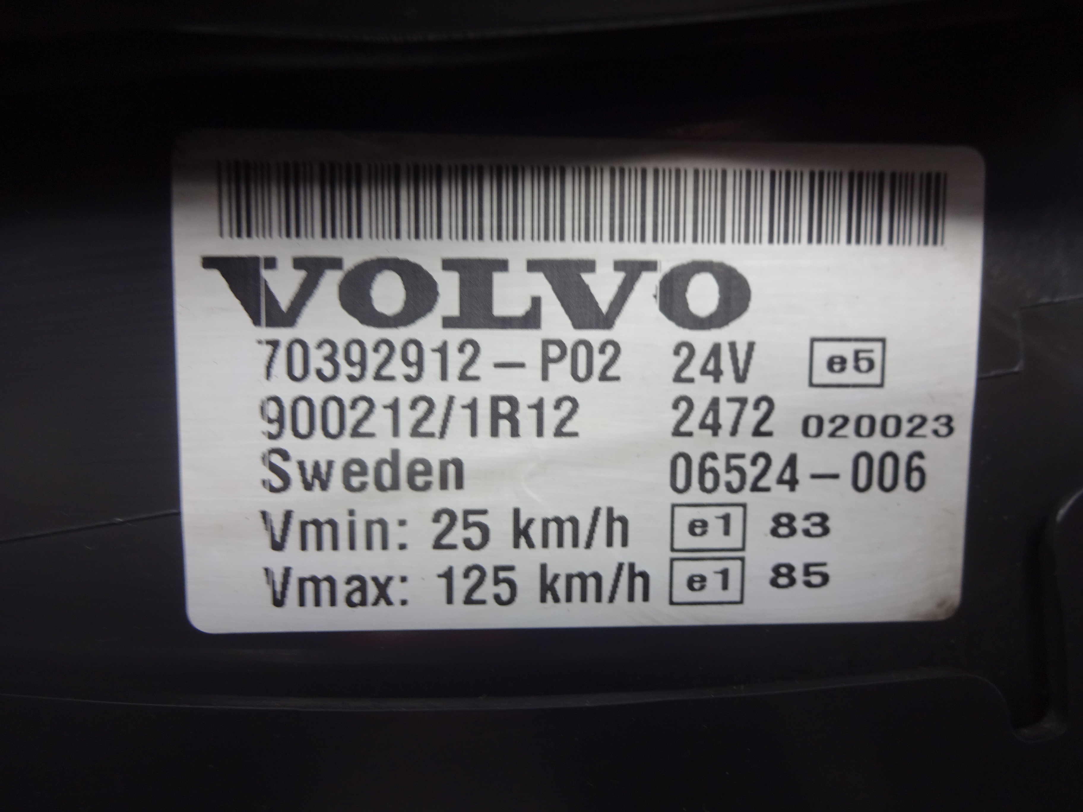 Cuadro de instrumentos VOLVO 70392912-P02 900212/1R12 B12B 119960